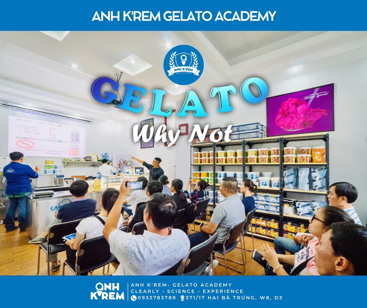 Chinh phục nghệ thuật Kem Gelato cùng khóa học đào tạo tại ANH K’REM ...